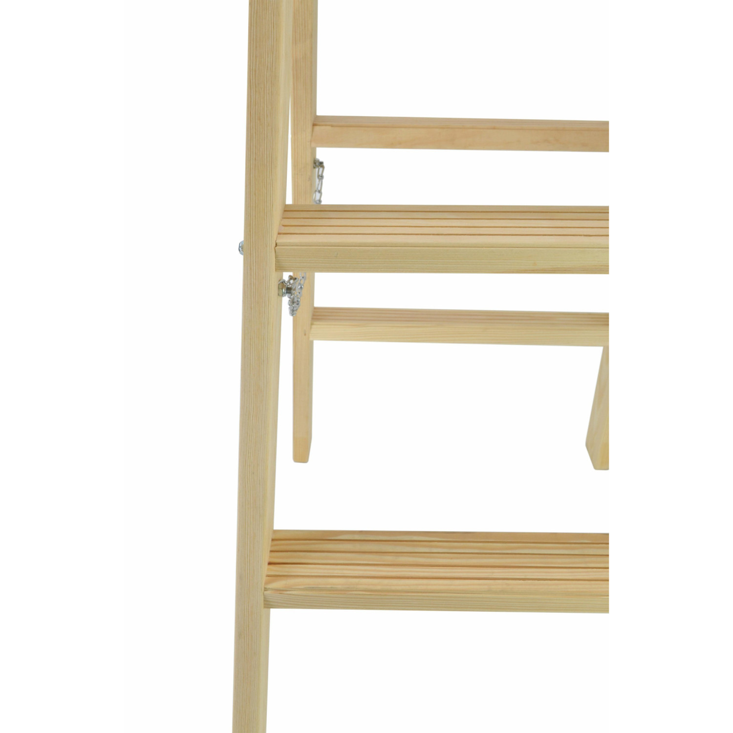 WOODEN DOUBLE-SIDED STEP-STOOL LADDER 2x4 150kg